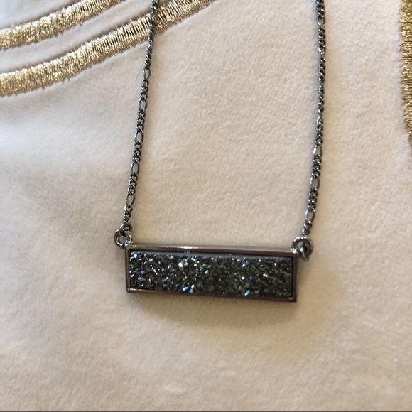 Marcie Moran | Jewelry | Nwt Marcie Moran Black Drusy Pendant Necklace ...